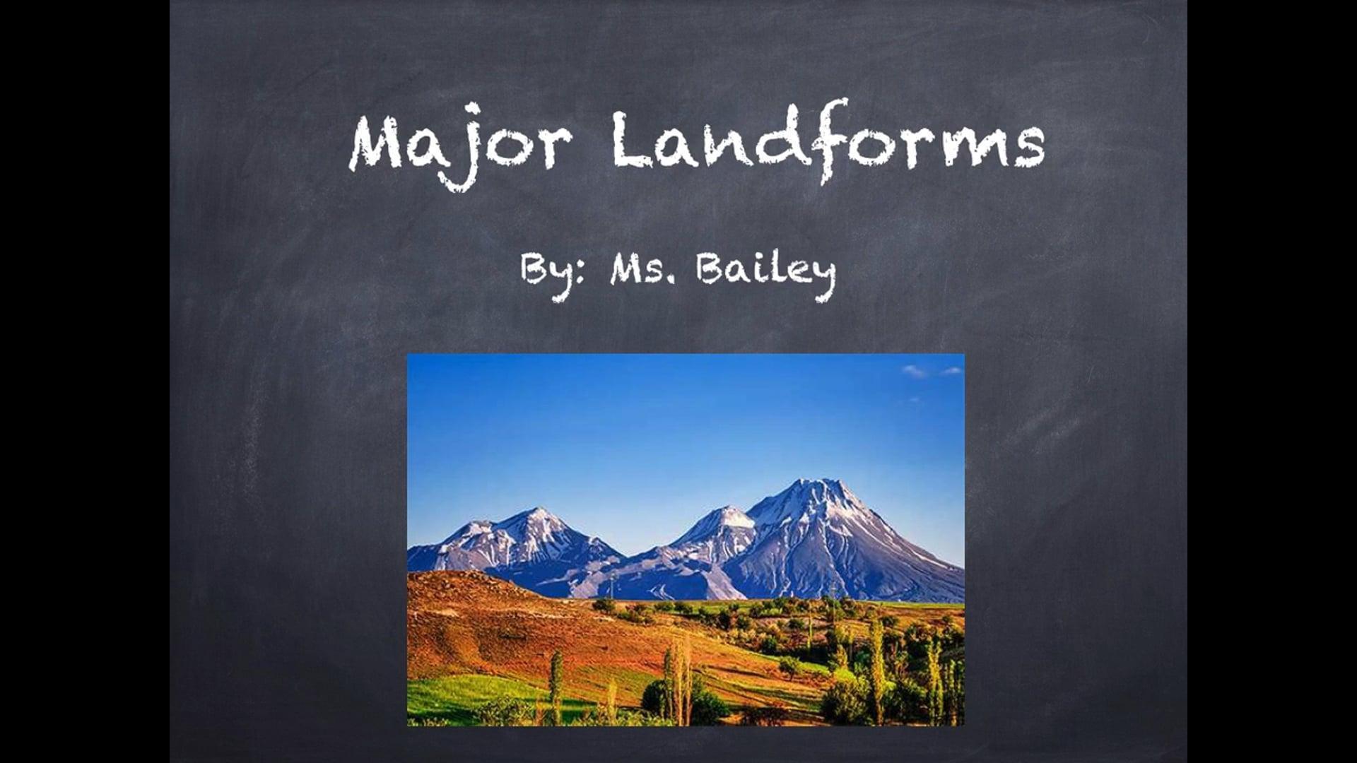 Landforms